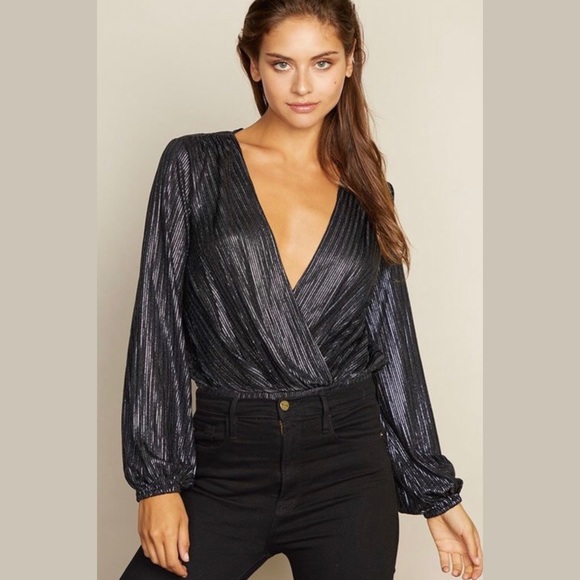 Tops | Surplice Neck Bodysuit | Poshmark